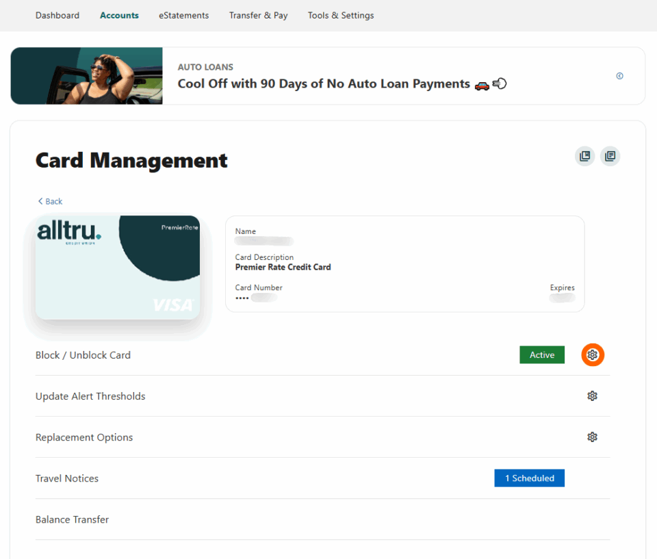 How to Freeze My Debit Card | Alltru Credit Union